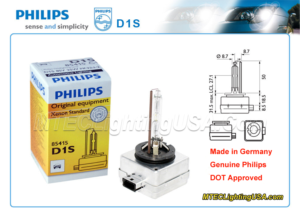 phillips xenstart d1s xenon HID headlight bulbs OEM 85415C1 35W BMW ...